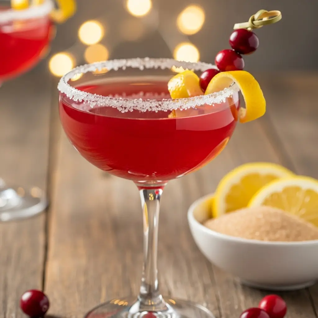 Cranberry Lemon Drop Cocktail